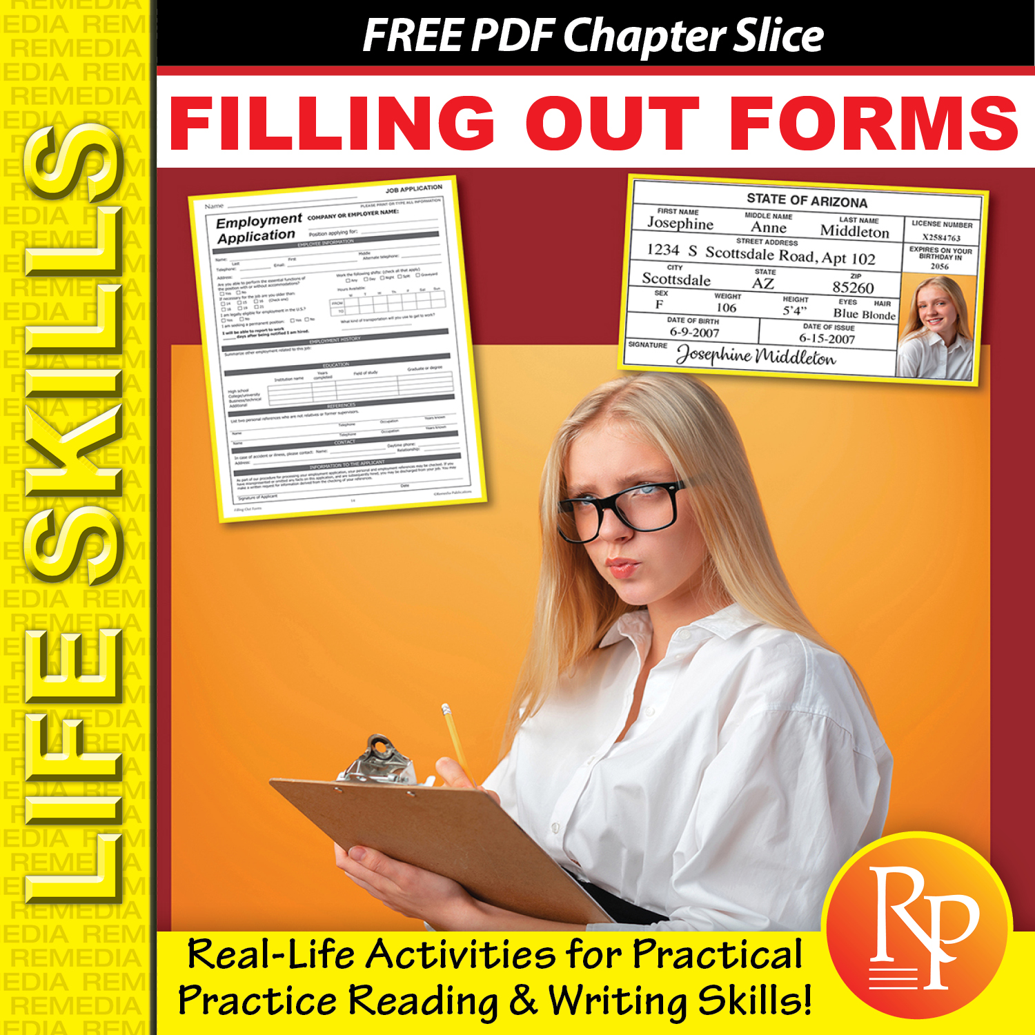 FREE FILLING OUT FORMS: Practical Practice Reading & Life Skills Activities